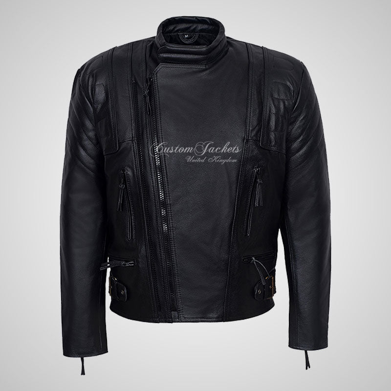 TERMINATOR Biker Leather Jacket For Mens Thick Cow Leather – Custom Jackets